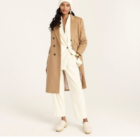 J. Crew | Jackets & Coats | J Crew Wool Cashmere Camel Coat | Poshmark